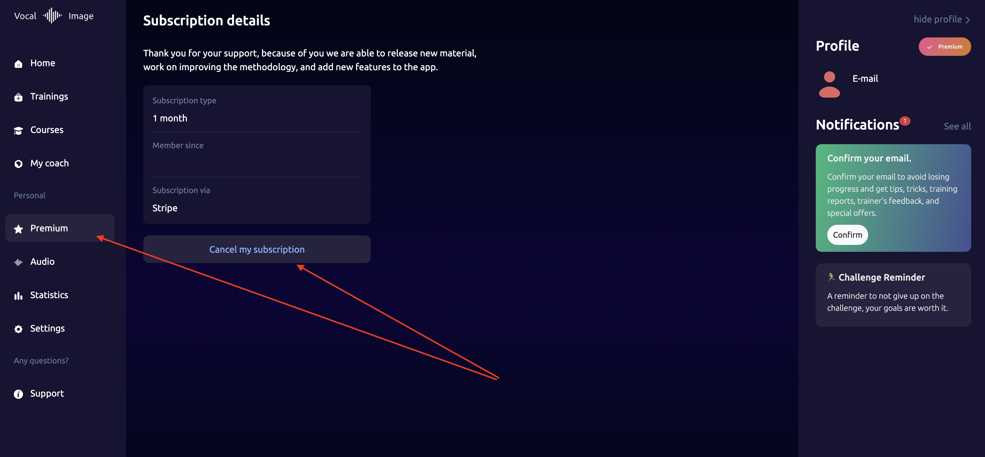 How do I cancel my subscription? – Vocal Image